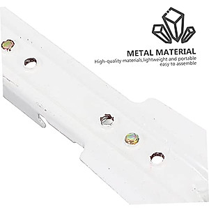 COHEALI 6pcs Curtain Fixing Accessories Shower Curtain Holders Tool Stand Metal Shower Curtain Hooks Ceiling Curtain Track Ceiling Track for Curtains Wall Mount Double Curtain Ceiling