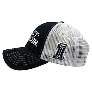 Harley-Davidson Men's Dark Grit H-D Snapback Colorblocked Mesh Trucker Hat