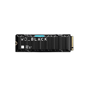 WD_BLACK 2TB SN850 NVMe SSD for PS5 Consoles Solid State Drive with Heatsink - Gen4 PCIe, M.2 2280, Up to 7,000 MB/s - WDBBKW0020BBK-WRSN