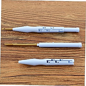 BETOOKY 2pcs Woolen Embroidery Weaving Tools Tool Embroidery Thread Punch Punch Hole Material Package Cross Stitching Punch Needle Stylus Tine Knitting Kits Embroidery Needle