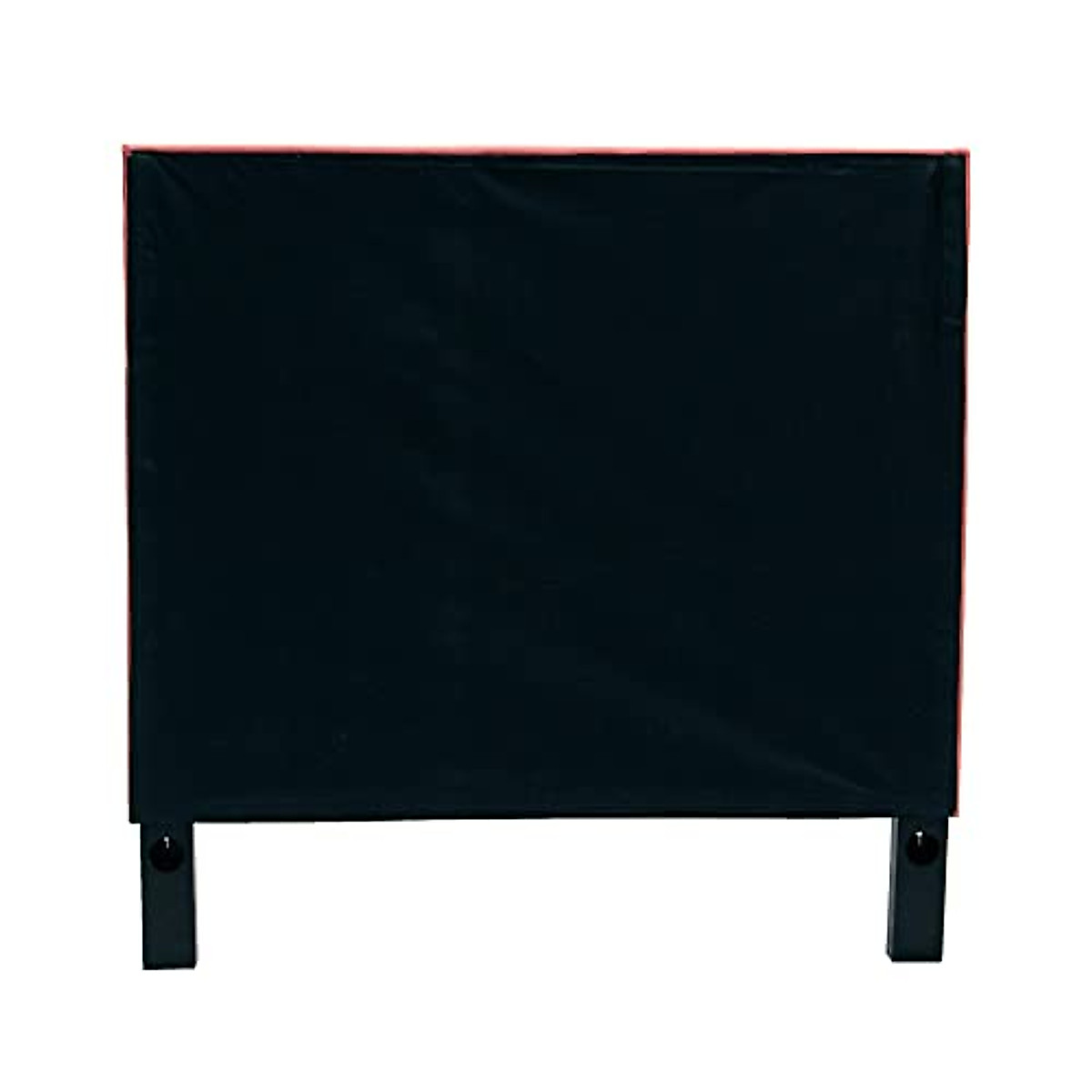 Poundex PU Upholstered Platform Bed, Twin, Pink