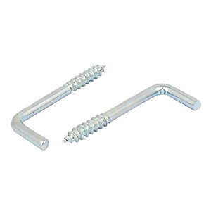 uxcell Home Wall M4x38mm L Shaped Self Tapping Metal Screw Hook Picture Hanger 20pcs (Pack of 20)