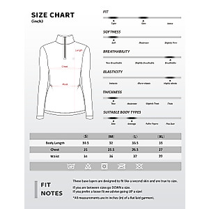 Harrison Howard Women's Equestrian Sweat Absorption Quick Drying Horse Riding Long Sleeve Shirt 1/4 Zip Base Layer Black Large