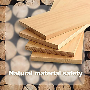 Luxiya Floating Shelves Bathroom Shelf Rustic Wood Wall Mounted Shelves Organizer with Removable Towel Holder Decorative Storage Shelf for Bathroom Kitchen,Set of 2