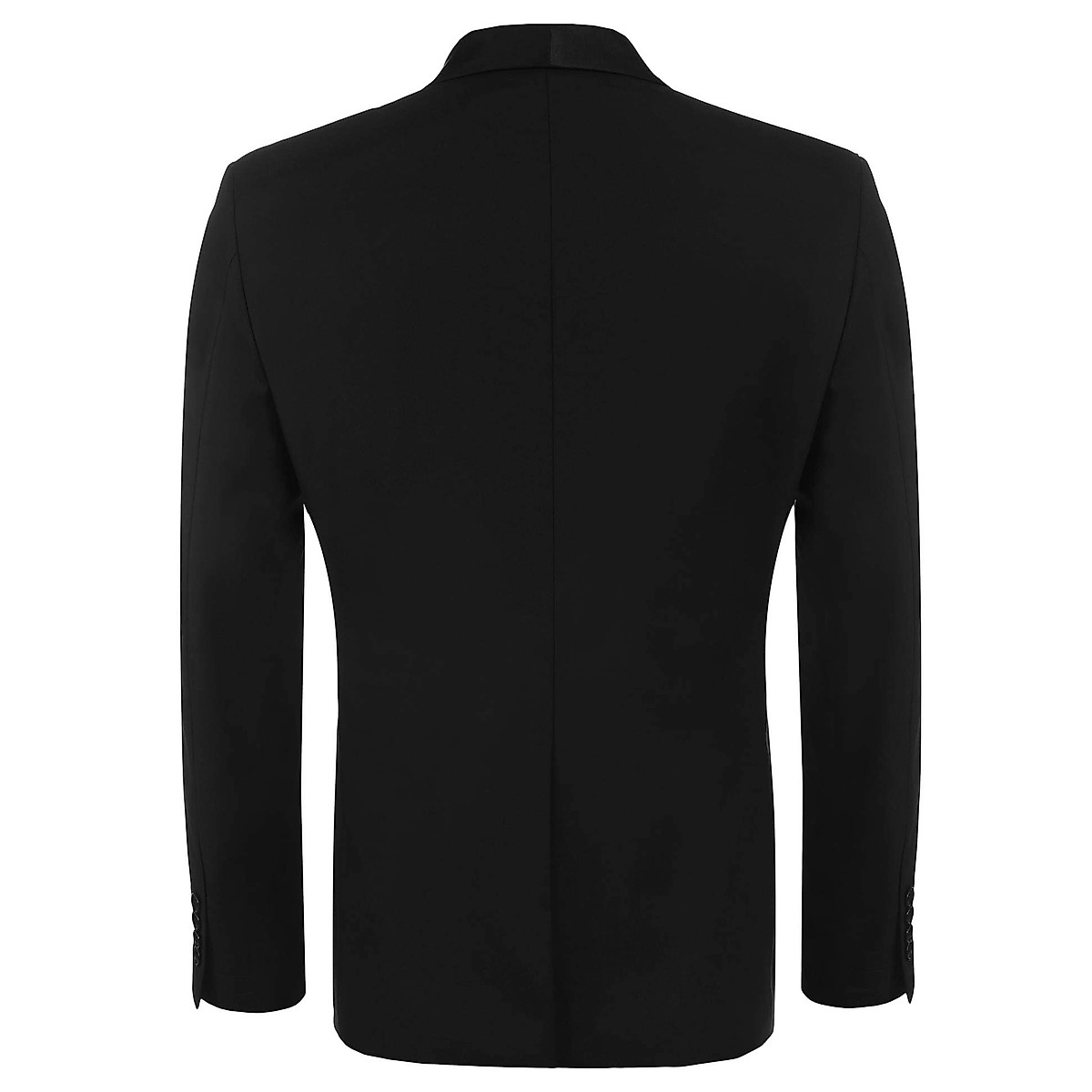 COOFANDY Men's Tuxedo Jacket Wedding Blazer One Button Dress Suit for Dinner Prom Party Black