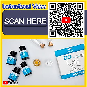 Monitor DISSOLVED Oxygen Test KIT (50 Tests) - Monitor Aquarium and aquaculture Water Quality
