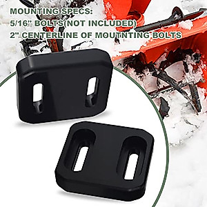 EZYPAK Snowblower Composite Skid Shoe for John Deere M118098 780061 1740718AYP TRS22, TRS24, TRS26, TRX24 and TRX26 Snow Blowers - (Set of 2)