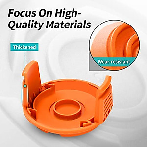 YWTESCH Spool Cap Cover for Worx,Trimmer Replacement Spool Cap Covers for Worx,Suitable for Worx Weed Eater (3 Pack)