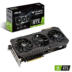 ASUS TUF Gaming NVIDIA GeForce RTX 3080 V2 OC Edition Graphics Card (PCIe 4.0, 10GB GDDR6X, LHR, HDMI 2.1, DisplayPort 1.4a, Dual Ball Bearings, Military-Grade Certification, GPU Tweak II) (Renewed)