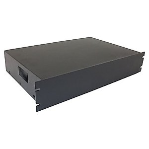 19" Rack Mount Case Enclosure 37-2U - 300mm Deep Steel Chassis - 19" Wide - Higher Strength Steel with Cooling Vents - 19 Inch Aluminum Faceplate