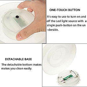 LED Ice Bucket, FIPASEN Upgraded 5L Large Capacity Lighted Ice Bucket with Automatic 7 Colors Changing for Party/Home/Bar/ KTV Club, Waterproof Wine Ice Bucket Beer Drink Containers (Battery-Powered)