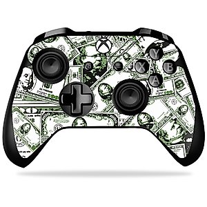 MightySkins Skin Compatible with Microsoft Xbox One X Controller - Phat Cash | Protective, Durable, and Unique Vinyl Decal wrap Cover | Easy to Apply, Remove, and Change Styles | Made in The USA
