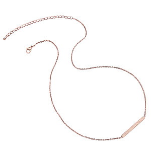 Minimalist Bar Necklace, Rose Gold Necklace, Bar Necklaces Women, Rose Gold Jewelry Women