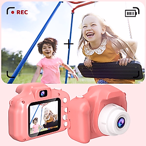 Gqez Upgrade Kids Selfie Camera,Kids Camera for 3-9 Years Old Girls,Children’s Digital Dual Camera Portable Toys for 3 4 5 6 7 8 9 Year Old Girls and Boys Christmas Birthday Gifts with 32GB SD Card…