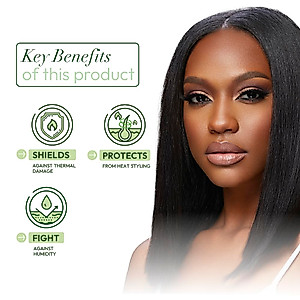 ORS Olive Oil Heat Protection Hair Serum infused with Coconut Oil for Restorative Shine - 6 ounces (Pack of 1)