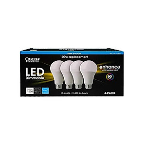 Feit Dimmable LED 5000K Daylight 4-Pack (100W Replacement) 17.5W