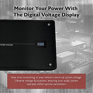 Rockville KRYPTON T2 2800W 2-Channel 2-Ohm Car Amplifier, Dyno-Certified, MOSFET, Adjustable Crossover, Remote Control, Perfect for Car Audio and Subs