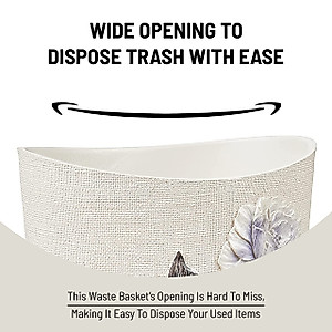 Popular Bath Waste Basket, Michelle Collection, 10x8, Lilac