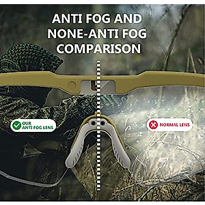 HUNTERSKY HTS ballistic Glasses men S57 gun safety glasses tactical glasses, eye protection for shooting range OSHA Medical Dental