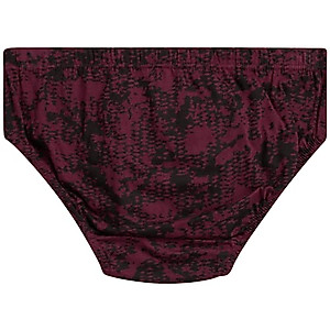 Van Heusen Men's Underwear - Low Rise Briefs with Contour Pouch (10 Pack), Size Large, Black/Grey/Maroon Print/Charcoal