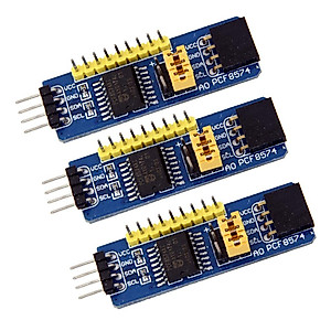 jojomis 3 Pcs Evaluation Board Module PCF8574 Multicolor Plastic