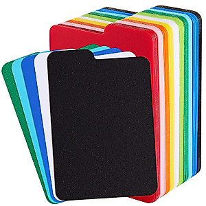 Card Dividers Multicolor Pp Trading Card Page Dividers Playing Card Separator for Office Card and Sports Cards Gathering Storage Supplies, 2.6 x 3.8 Inch, 10 Colors (50 Pcs)