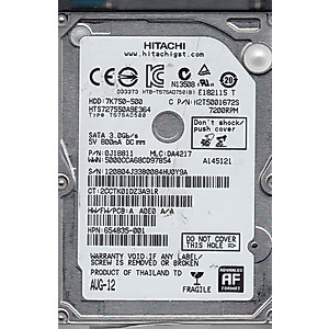 HTS727550A9E364, PN 0J18811, MLC DA4217, Hitachi 500GB SATA 2.5 Hard Drive (Renewed)