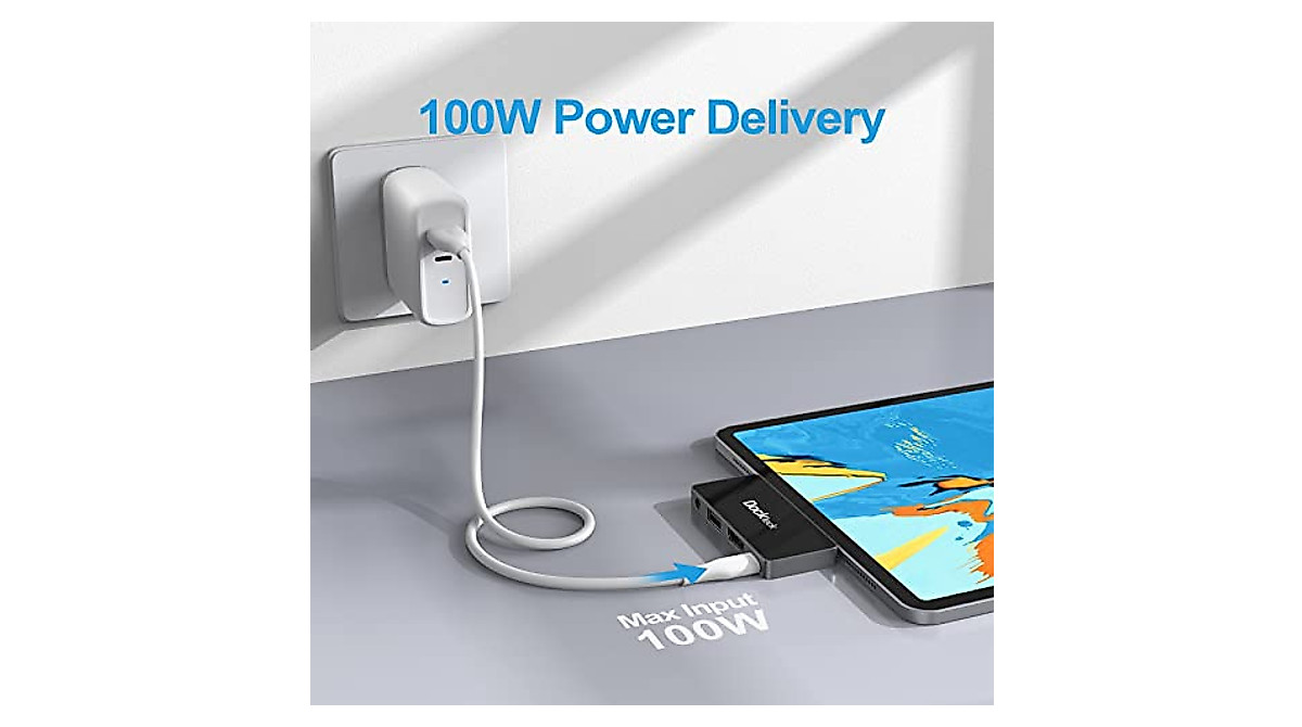 USB C Hub Adapter for iPad Pro - 4 in 1 Functionality