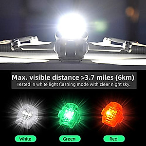 HeiyRC Mini 3 Pro Drone Strobe Light for DJI Air 2S Mavic Mini 2 SE Mavic 3 Classic Night Flight FAA Anti Collision Rechargable Led Lamp Accessory