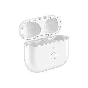 Vape Accessories Wireless Charging Case Replacement Compatible with AirPods 3rd Generation, Air Pods 3 Charger Case with Bluetooth Pairing Sync Button Without Earbuds, White