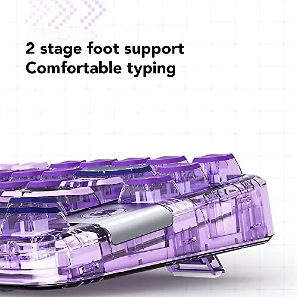 Mechanical Keyboard, 80 Keys Triple Modes Gasket Structure Transparent Case Hot Swapable Mechanical Gaming Keyboard,for Gaming Studying