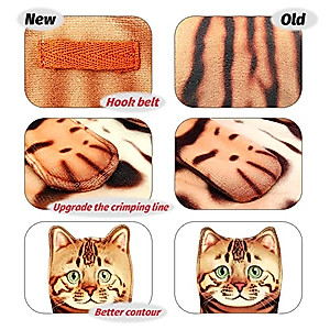 Infaccial 6-Pack Cat Hand Towels Set for Bathroom Kitchen-Cute Cat Hanging Towel Decorative Animal Washcloths Face Towels Cat Decor-Funny Housewarming Cat Gifts for Cat Lovers for mom (6-Pack)