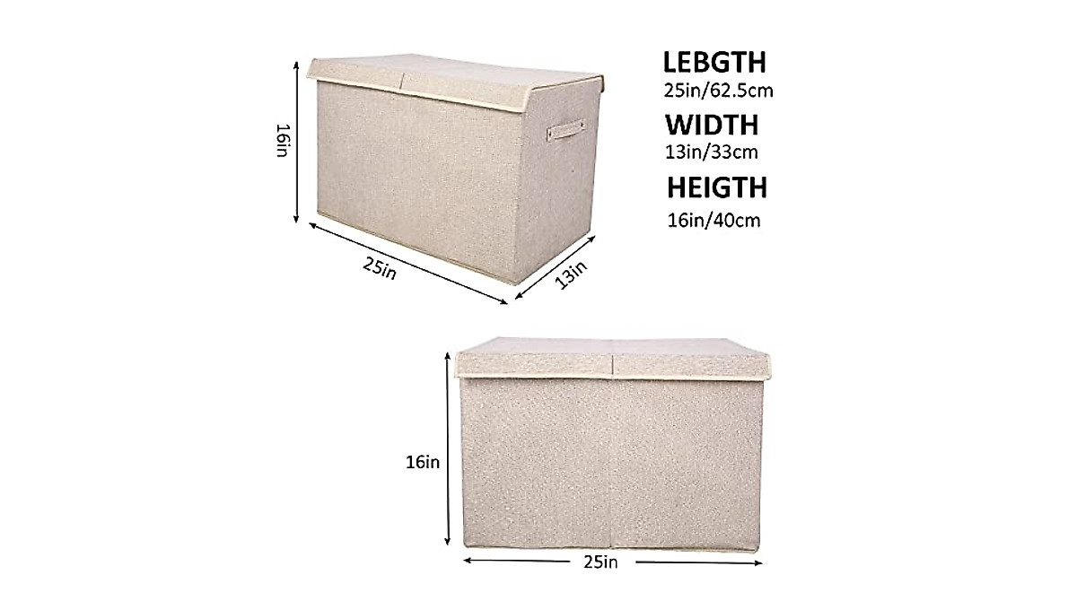 Popoly Large Toy Storage Box - Sturdy Collapsible Organizer
