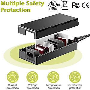 24V 2.5A Power Supply Adapter 110V-240V AC to DC 24 Volt 60 W Charger Power Cord for Logitech Racing Wheel,LED Strips, LCD Monitor,CCTV Camera