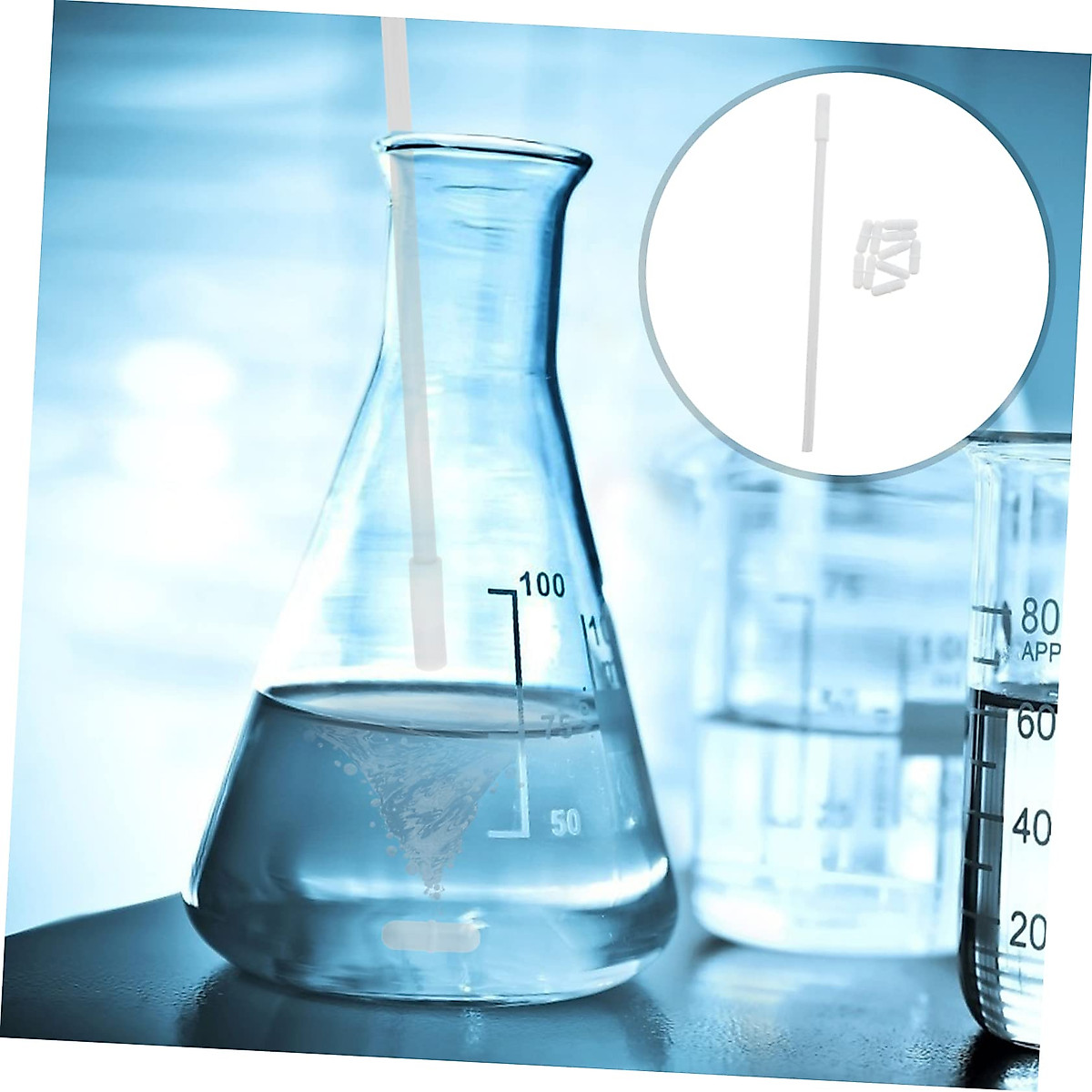 PLAFOPE Magnetic Stirrer Rods for Lab Use Stirring Bars with Magnetic Stirrer Rod for Mixing Liquids