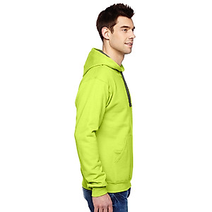 Fruit of the Loom Men's Waistband Sweatshirt, Citrus Green, Large