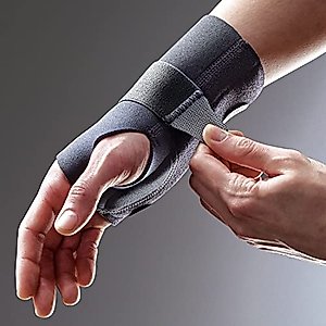 FUTURO Compression Stabilizing Wrist Brace, Right Hand, Small/Medium Size, Provides Support to Injured Wrists, Easy-to-Use Design, Three Straps Provide a Customizable Fit (48400ENR)