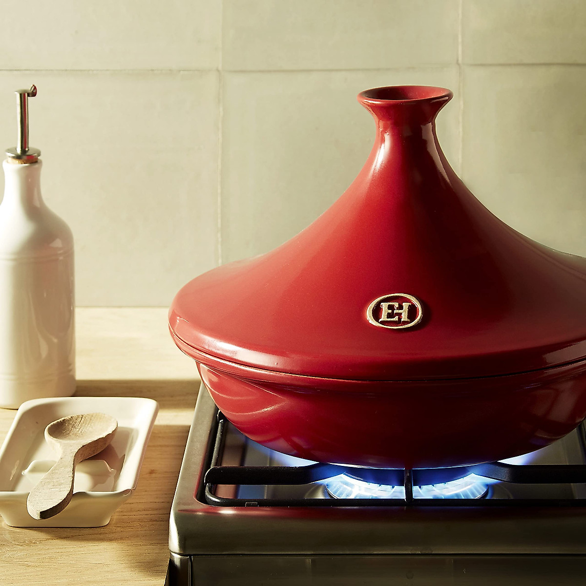 Emile Henry Tagine, Charcoal, 32 x 32 x 23 cm