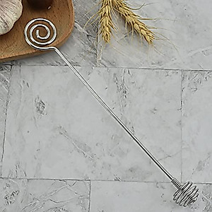 Luxshiny Coffee Stirrers 4pcs Honey Dipper Stainless Steel Honeycomb Stick Honey Spoons Stirrer Stick Syrup Dipper Cocktail Stirrers for Honey Jar Dispense Drizzle Coffee Syrup