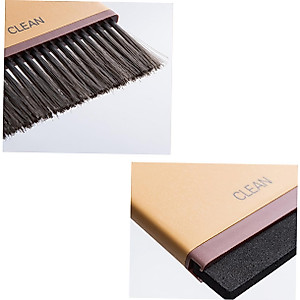 SOESFOUFU 1 Set Cage Cleaner Desktop Cleaning Broom Soft Bristle Broom Cleaning Brushes for Household Use Mini Broom Dustpan Keyboard Cleaning Brush Household Cleaning Yellow