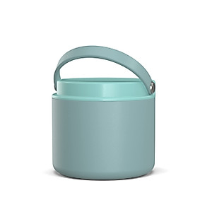 Hydrapeak 18oz Stainless Steel Vacuum Insulated Thermos Food Jar | Kids Thermos for Hot Food and Cold Food, Wide Mouth Leak-Proof Soup Thermos for Adults, 10 Hours Hot and 16 Hours Cold (Aqua)