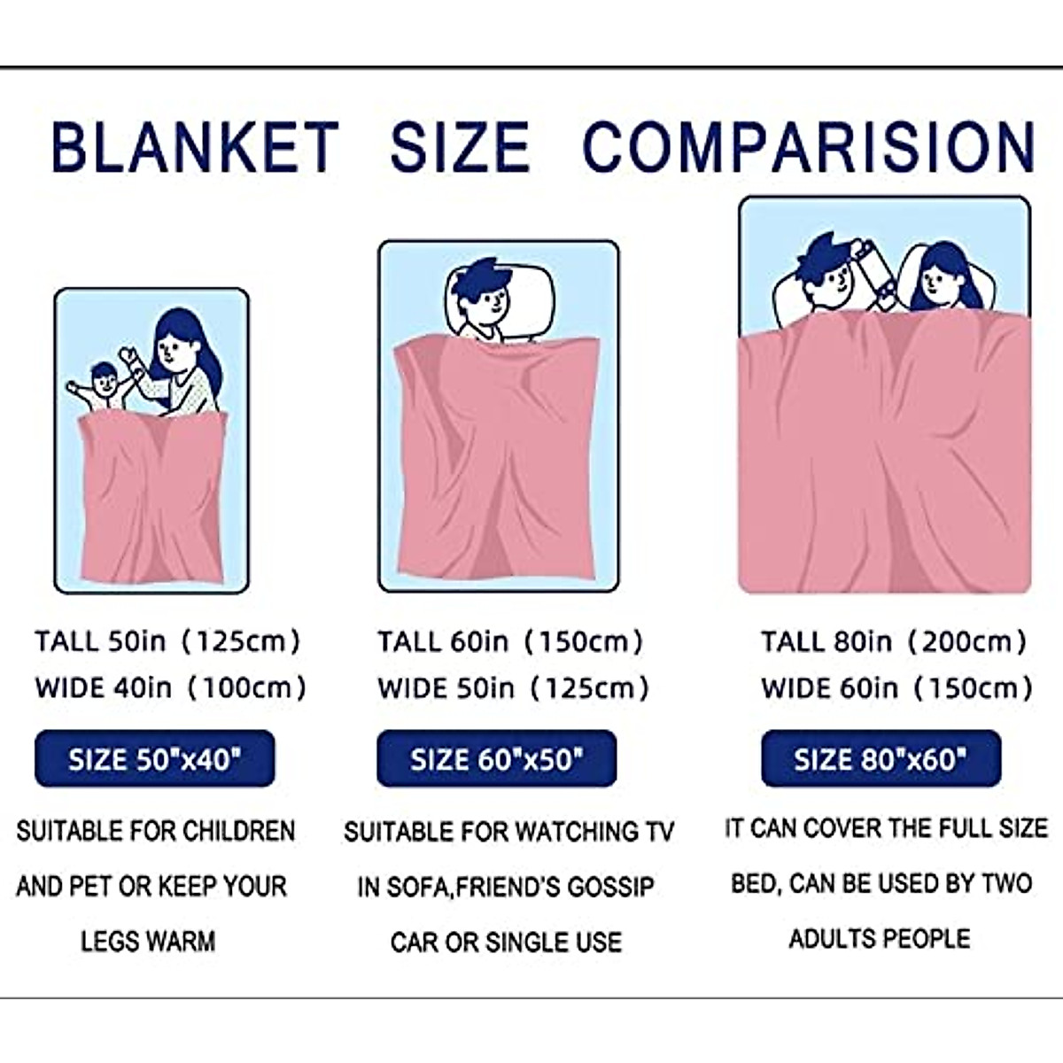 Blanket Soft Flannel Throw Blankets Lightweight Comfort Beach Blanket for Couch Sofa Bed Style1 50"x40"