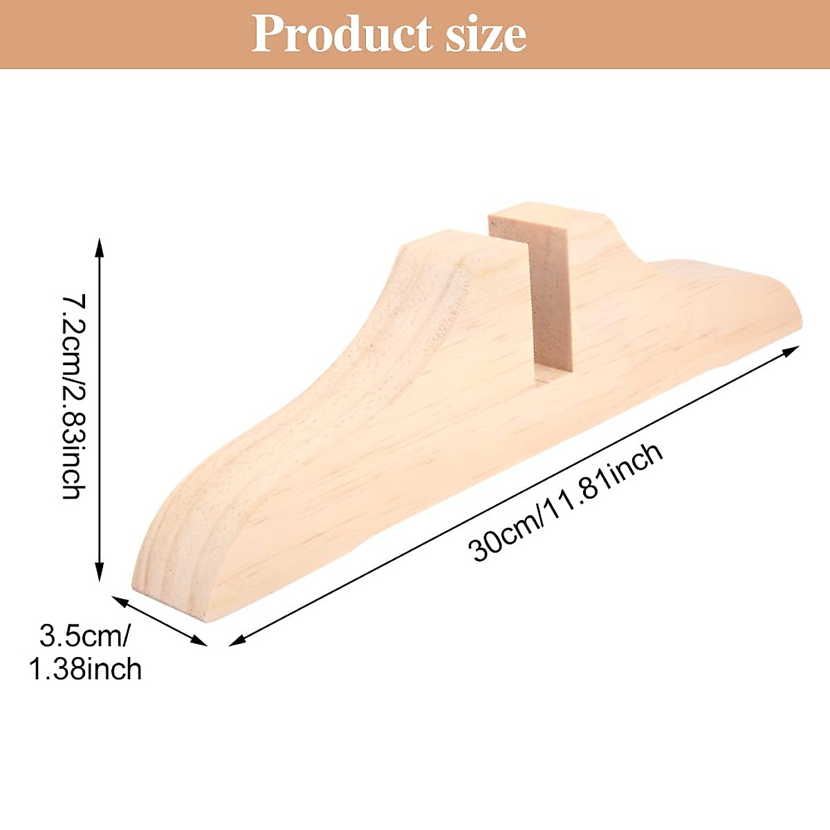 CALIDAKA 2pcs Wooden Room Divider Stand Folding Privacy Screen Holder,Thickened Room Divider Bracket Room Panel Bracket Screen Panel Feet for Home Hotel(Light Brown,Size:11.81 x 2.83 x 1.38inch)