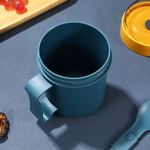 STOBAZA 20Oz Soup Mug, Overnight Oats Container, Microwavable Soup Jars with Lid and Scoop for Portable Breakfast and Lunch, Reusable To-go Cups for Yogurt Oatmeal, Cereal, Milk-shake