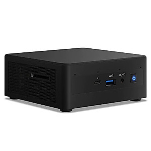 NUC Intel 11 Business Mini PC Desktop, Intel Core i7-1165G7, 64GB DDR4 RAM, 2TB PCIe M.2 SSD + 2TB HDD, Wi-Fi 6, HDMI, RJ45, MiniDP, Bluetooth, Windows 11 Pro, Black