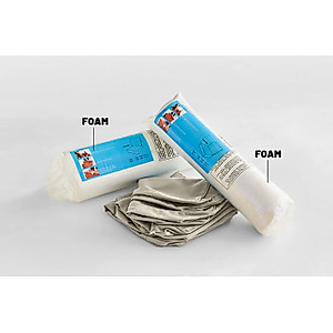 ARTPLAN Deep seat Cushions for Outdoor Furniture,24x24 Inches,Back 18"x24",H:6". Extra Thick Outdoor Patio Sofa Lawn Chair Cushions,Khaki