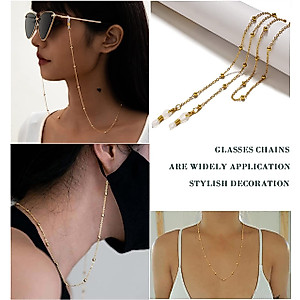 EJOQSON Glasses Strap Beaded Eyeglass Chains Eye Glass Holders Necklaces String Women Eyewear Retainer Chain Elegant Lanyard