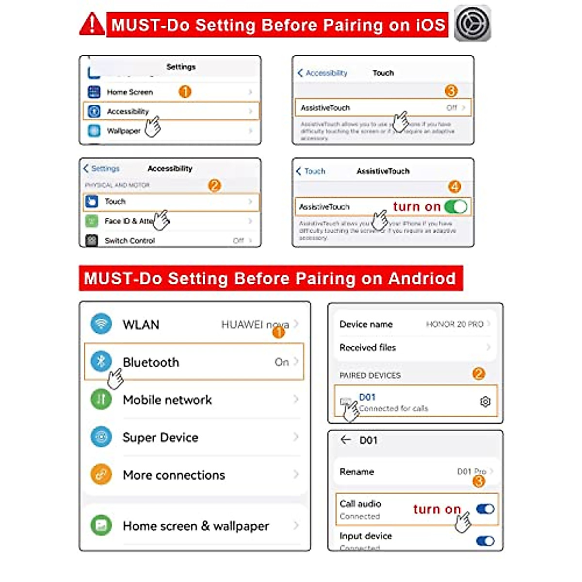 TikTok Remote Control Kindle App Page Turner, Bluetooth Camera Video Recording Remote, TIK Tok Scrolling Ring for iPhone, iPad, iOS, Android - White