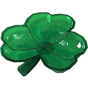 amscan Small Plastic Shamrock Plastic Bowl - 8 1/2" x 8 1/2" 1 Pc