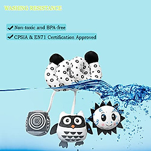 KAKIBLIN Crib Decorations Toy, Baby Crib Toy Hanging Decorations Plush Toys for Crib Bed Stroller Spiral Plush Toys Car Seat Travel Toy for Infant, Owl
